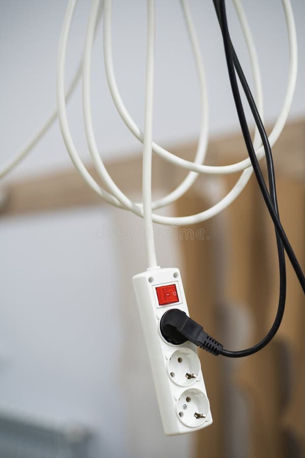 Electrical Extension Cord with Sockets for Appliances at the Factory ...