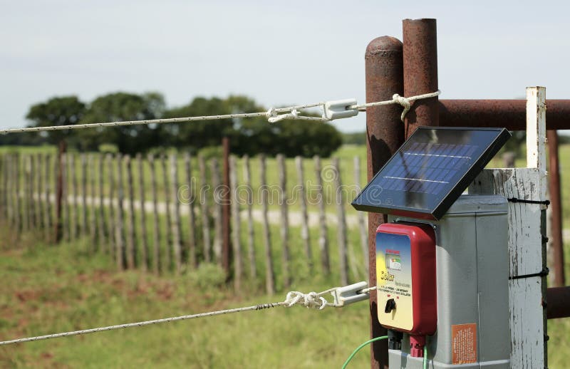 Electrical fence stock photo. Image of solar, fencing - 78839906
