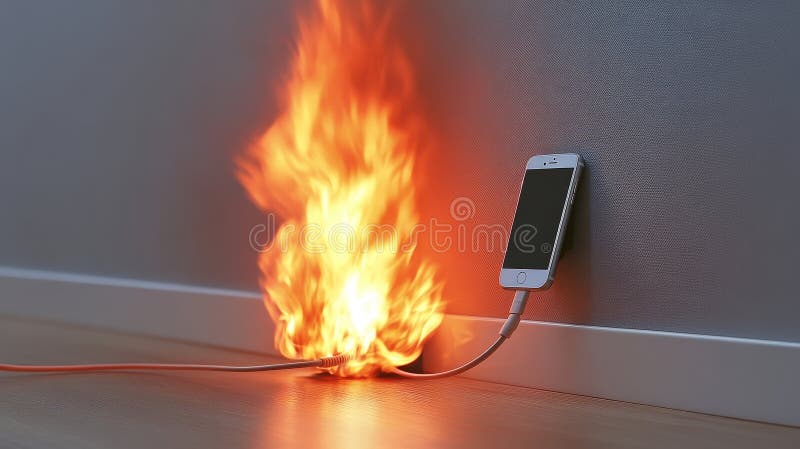 Electrical Fire Hazard Smartphone Charging, Overload, Short Circuit ...
