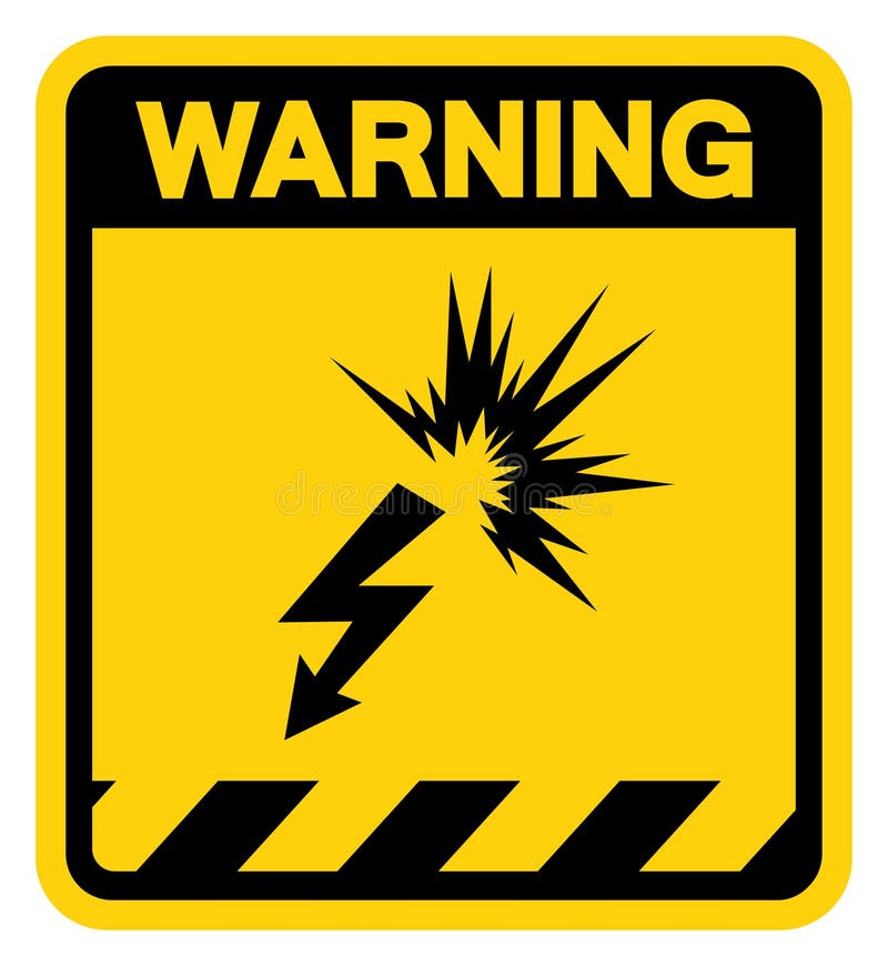 Electrical Shock Hazard Sign Stock Illustrations – 5,994 Electrical ...