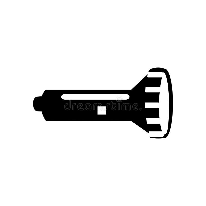 Electrical Flashlight Simple Icon Illustration Stock Vector ...