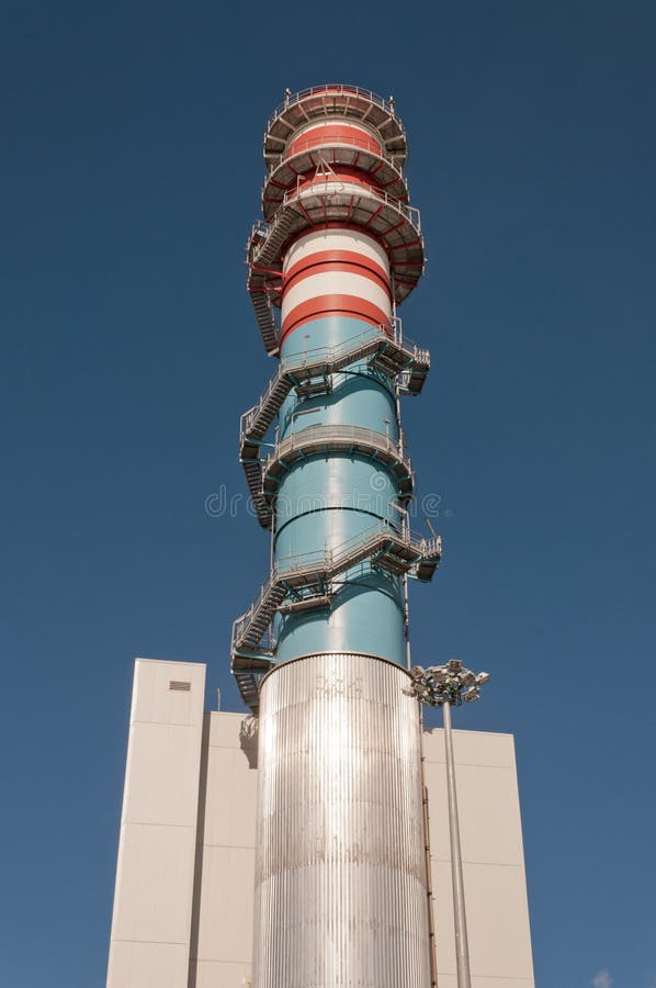 Electrical Generator Central Tower Stock Image - Image of container ...