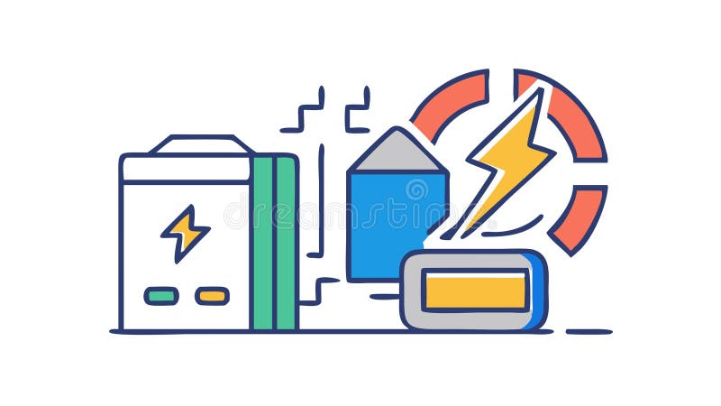 Electrical Generator, Power Production, Vector Design Generative AI ...
