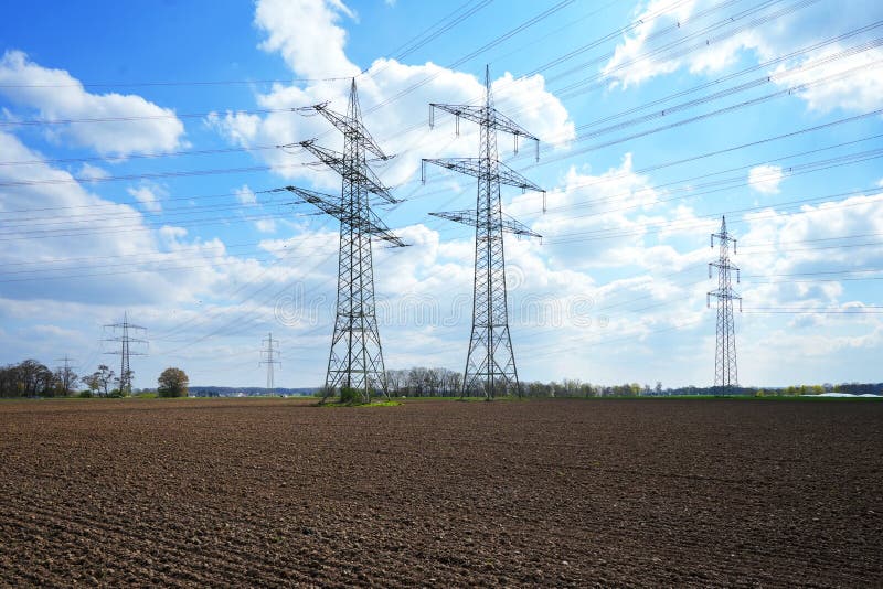 High Voltage Grid Substation, Electrical Energy Substation Gas ...