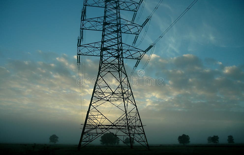 Electrical Grid Tower stock photo. Image of outdoors, power - 574854