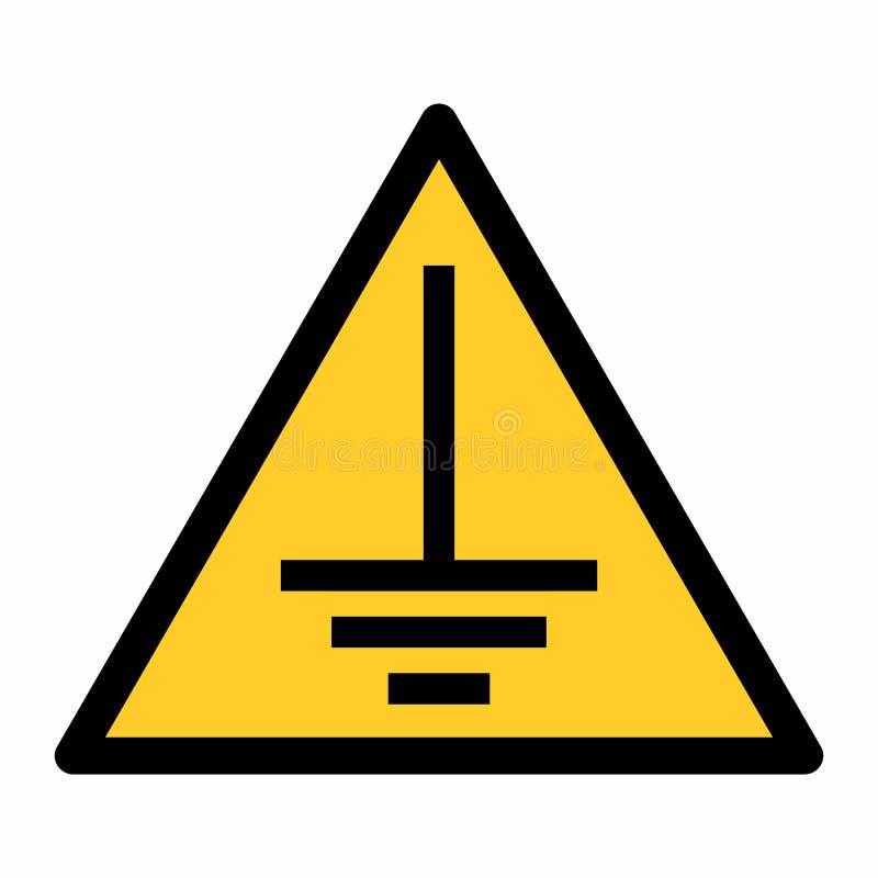 Electrical Grounding Symbol - Vector Stock Illustration - Illustration ...