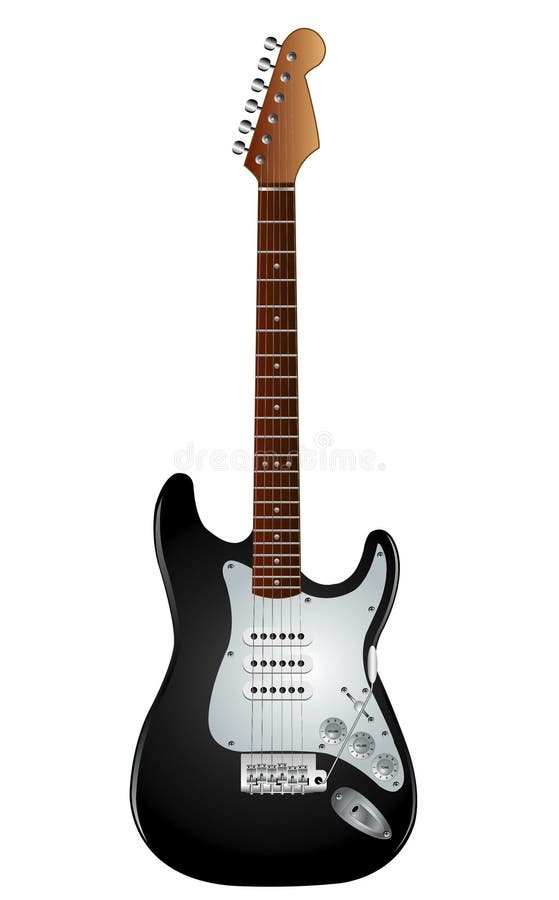 Guitar Fender Stratocaster - Vector Stock Vector - Illustration of ...