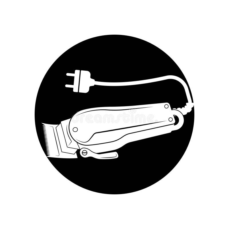Electrical Hair Clipper Vector Icon Illustration Stock Illustration ...