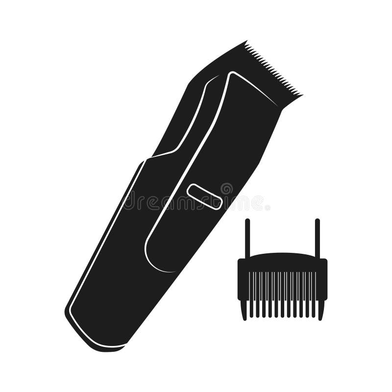 Electrical Hair Clipper Vector Icon Illustration Stock Illustration ...