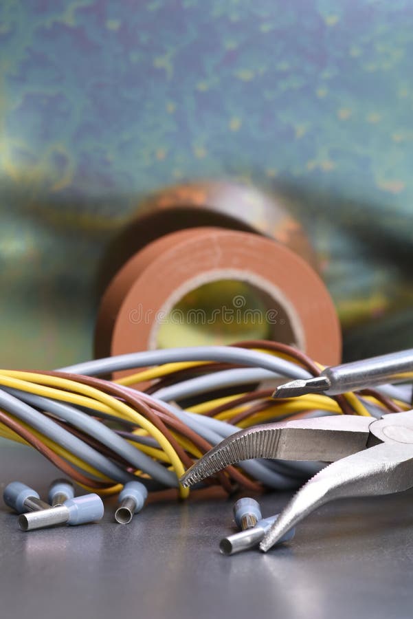 Electrical Hand Tools and Accessories Stock Photo - Image of component ...