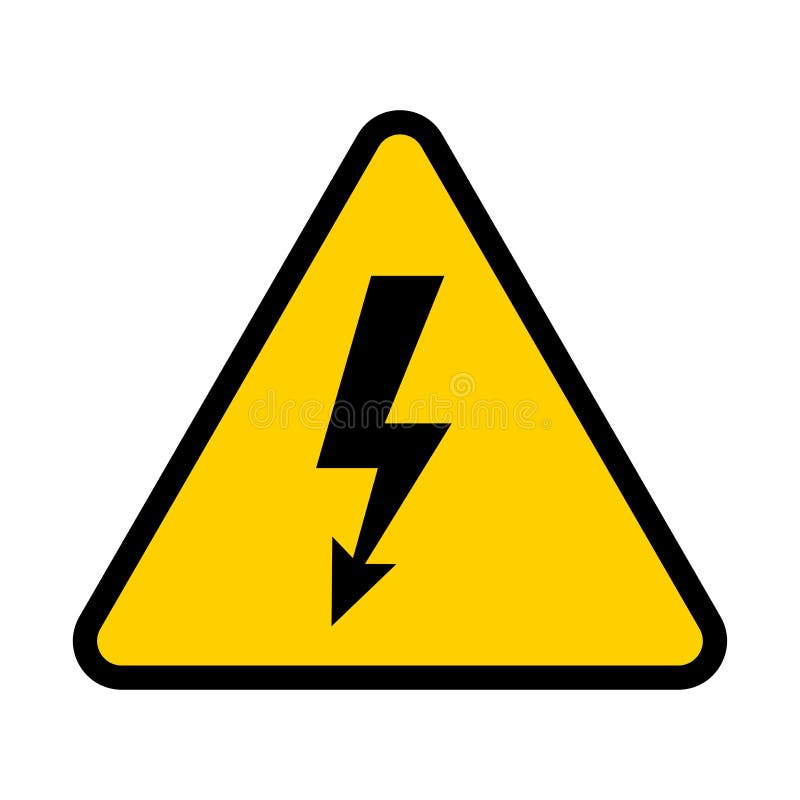 High Voltage Danger Symbol. Vector Illustration Stock Illustration ...