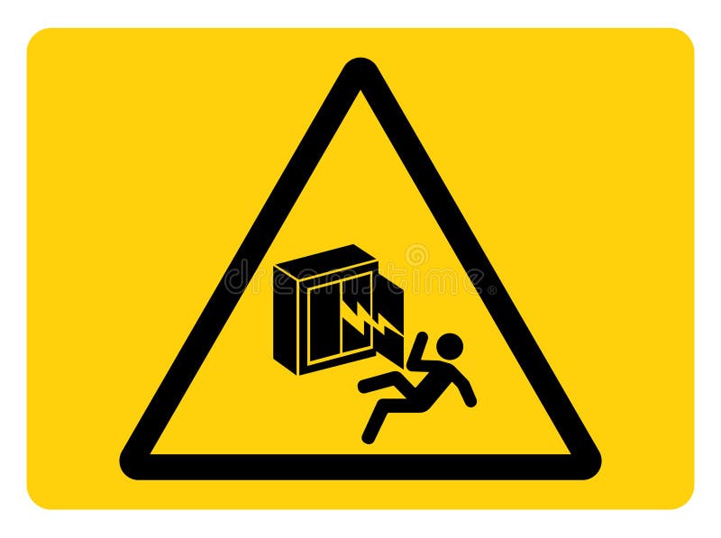 Electrical Hazard Logo Warning Electrical Hazard High Voltage Sign
