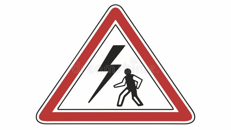 Electrical Hazard Warning Sign, High Voltage, Safety Alert ...