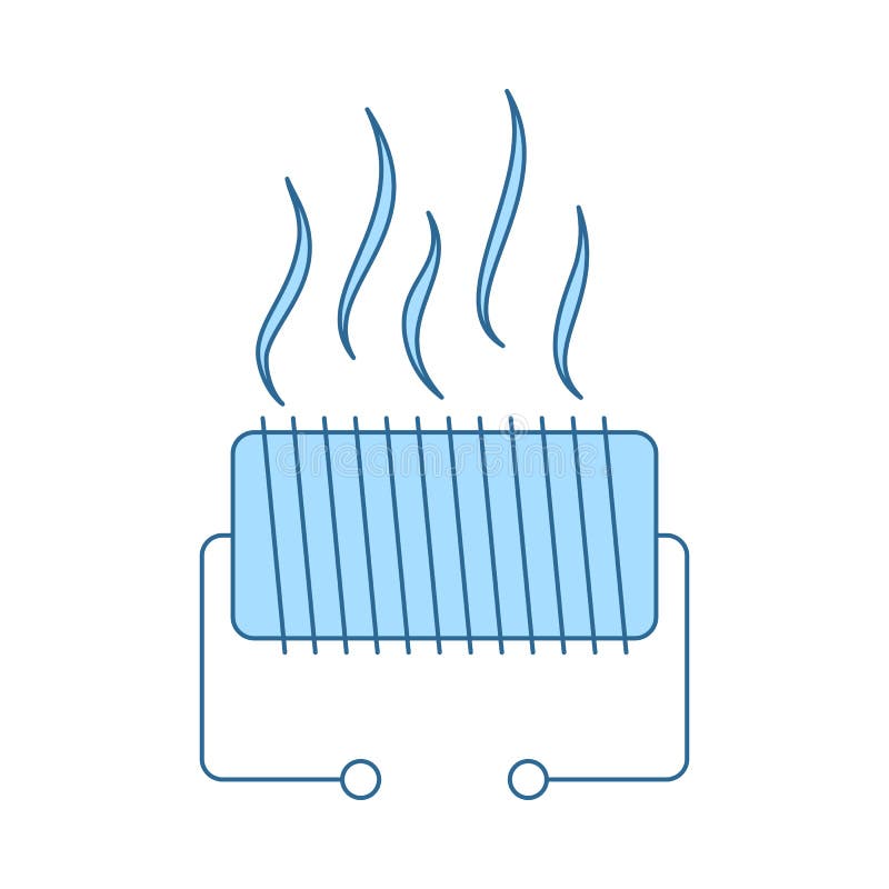 Electrical heater icon stock vector. Illustration of fire - 144374583