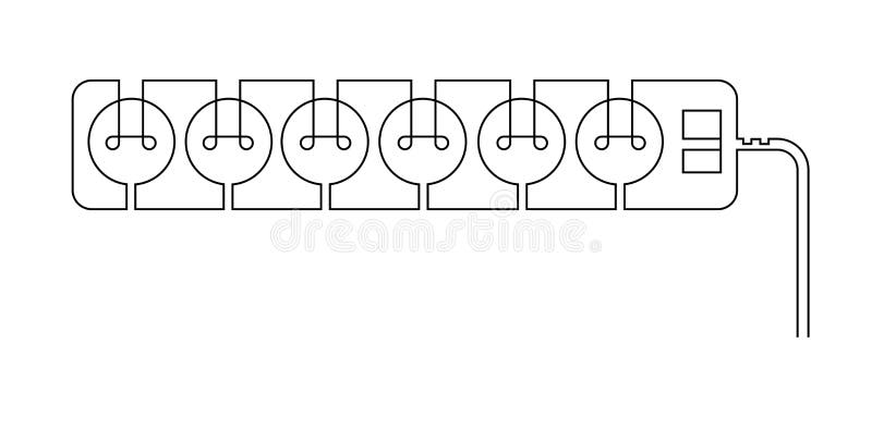 Cord Drawing Electrical Stock Illustrations – 658 Cord Drawing ...