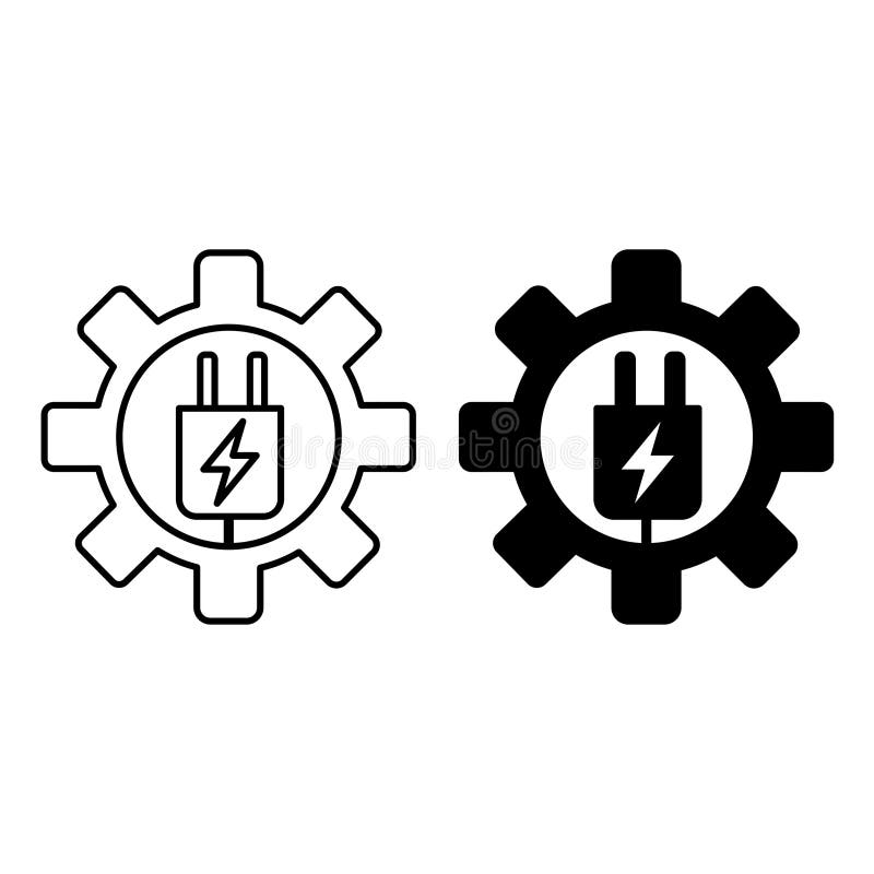 Electrical Icons. stock illustration. Illustration of volt - 385239091