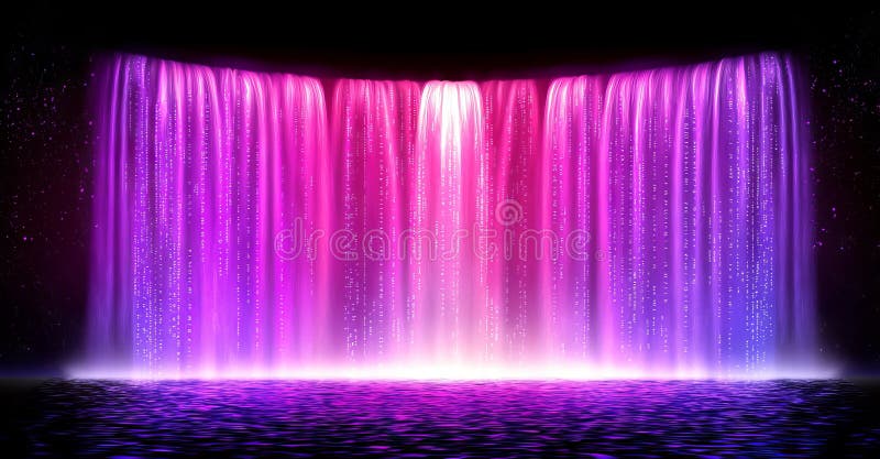 Electrical Impulse, Binary Code. Futuristic Wave. Neon Streaming Stock ...