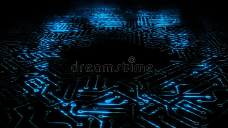 Electrical Impulse Travels through the Circuits of the Microcircuit ...