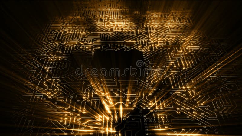 Electrical Impulse Travels through the Circuits of the Microcircuit ...