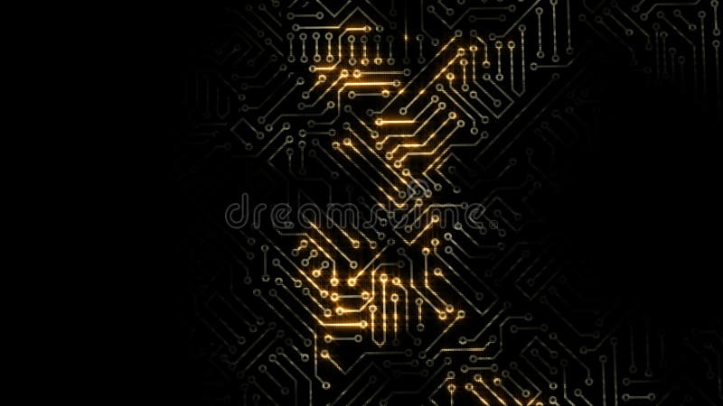 Electrical Impulse Travels through the Circuits of the Microcircuit ...