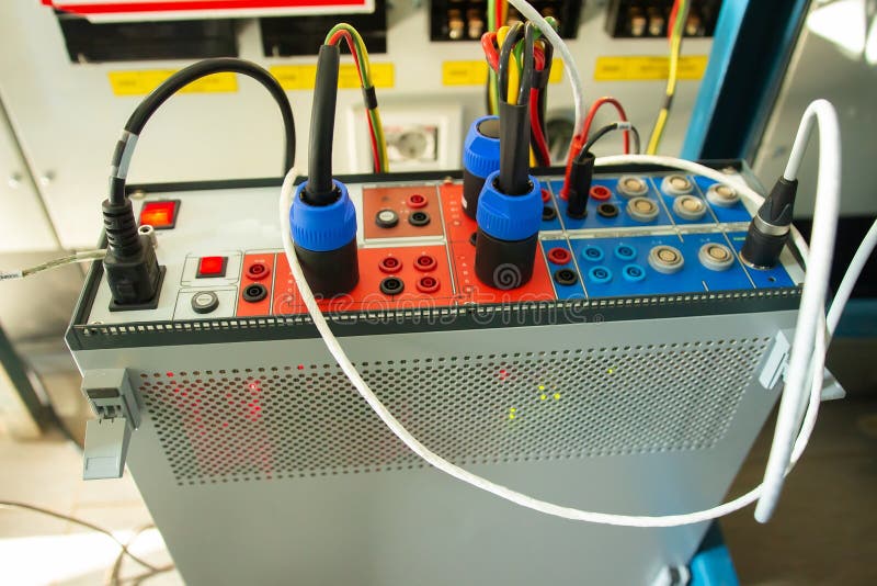 Electrical Industrial Equipment. Testing Tool Device for Relay ...