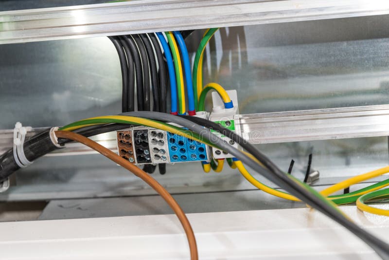 Electrical Installation in House Construction Stock Photo - Image of ...