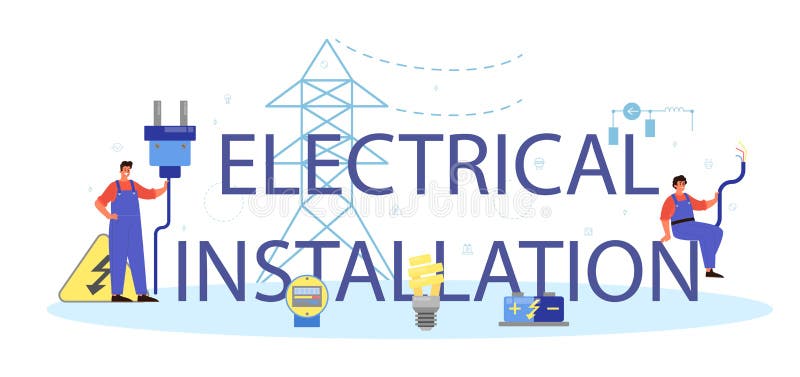 Electrical Installation Tool Onboarding Icons Set Vector Stock Vector ...