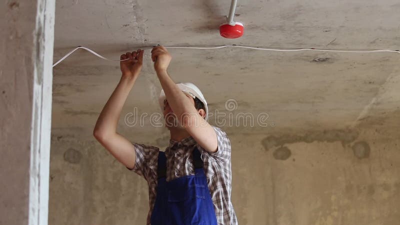 Electrical Installation Work Stock Video - Video of service, electric ...