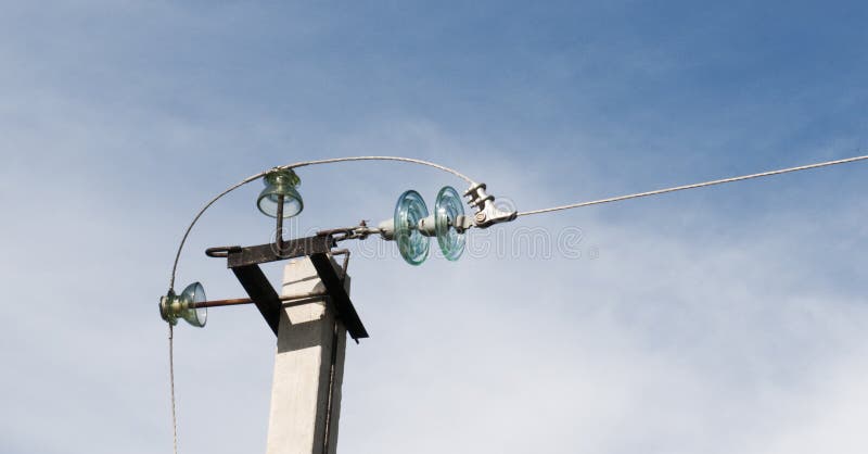 Electrical Insulators on Pole Stock Photo - Image of wires, power: 15702352