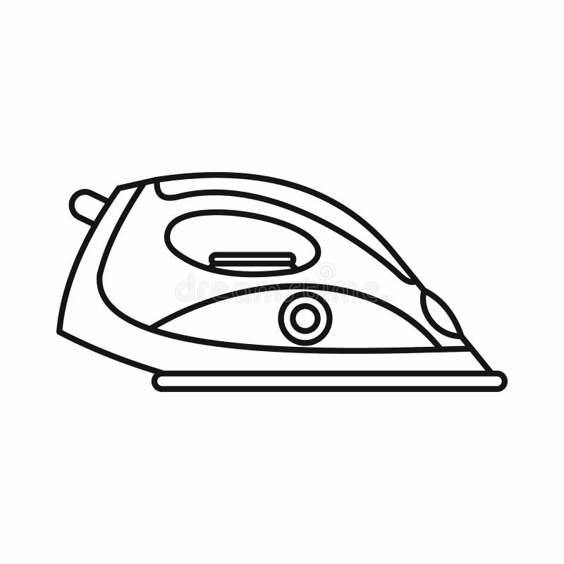 Electric Iron Icon, Outline Style Stock Illustration - Illustration of ... Electric Iron Icon, Outline Style Stock Illustration - Illustration of ...
