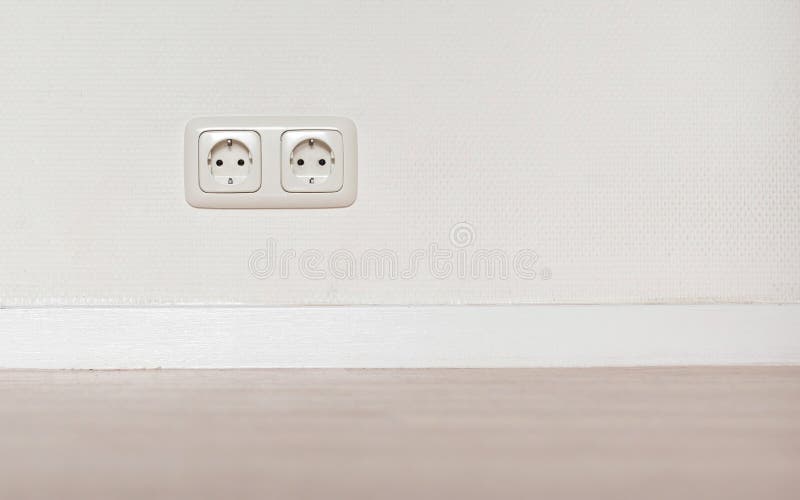 Electrical Jack White Plastic Socket Stock Image - Image of supply ...