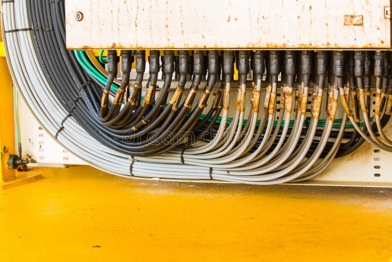 Electrical Junction Box with Wires and Switches Stock Image - Image of ...