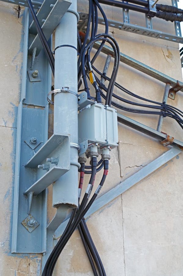 Electrical Junction Box with Cables Stock Image - Image of electrical ...