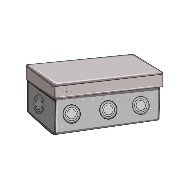 Electrical Junction Box Icon Stock Vector - Illustration of engineering ...