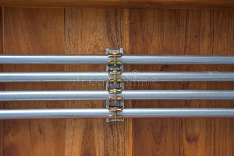 Electrical Junction Box with Galvanized Conduit Pipe Connection Stock ...