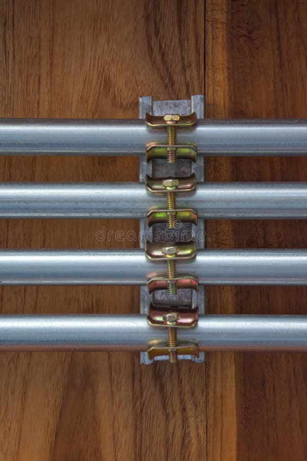 Electrical Junction Box with Galvanized Conduit Pipe Connection Stock ...