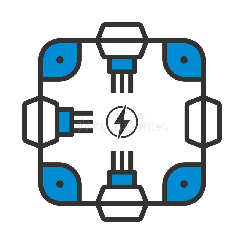 Electrical Junction Box Icon Stock Vector - Illustration of engineering ...
