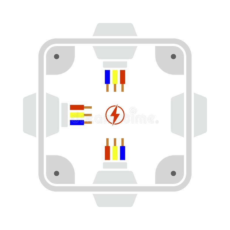 Electrical Junction Box Icon Stock Vector - Illustration of supply ...