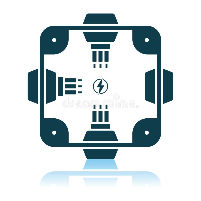 Electrical Junction Box Icon Stock Vector - Illustration of ...