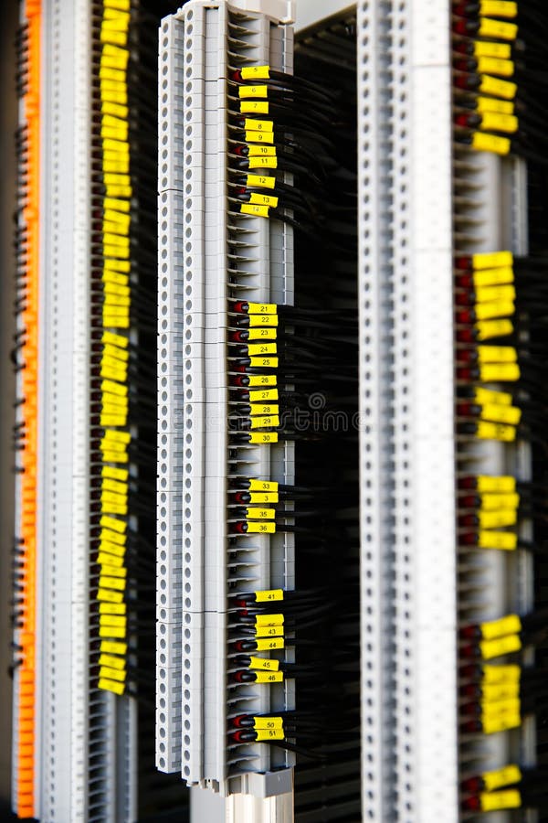 Electrical Junction Box with Cables Stock Image - Image of ...