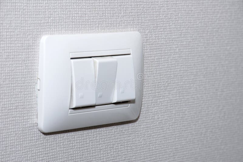 Electrical Light Switch Control with Square Grid Wallpaper Stock Image ...