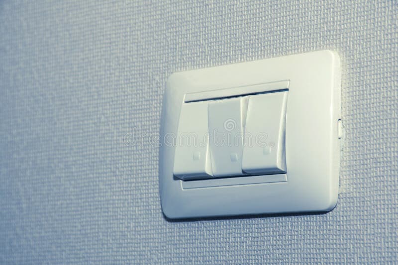 Electrical Light Switch Control with Square Grid Wallpaper Stock Photo ...