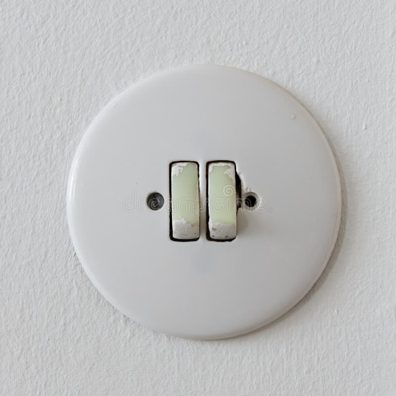 Electrical Light Wall Switch Stock Photo - Image of background, start ...