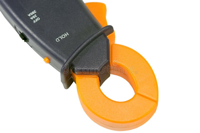 Electrical Measurements Clamp Meter Stock Photo - Image of electric ...