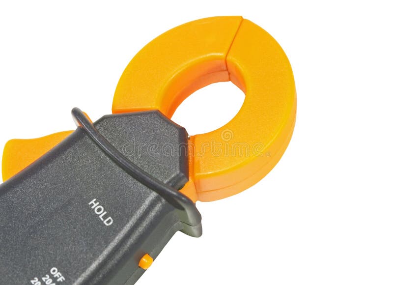 Electrical Measurements Clamp Meter Stock Photo - Image of resistance ...