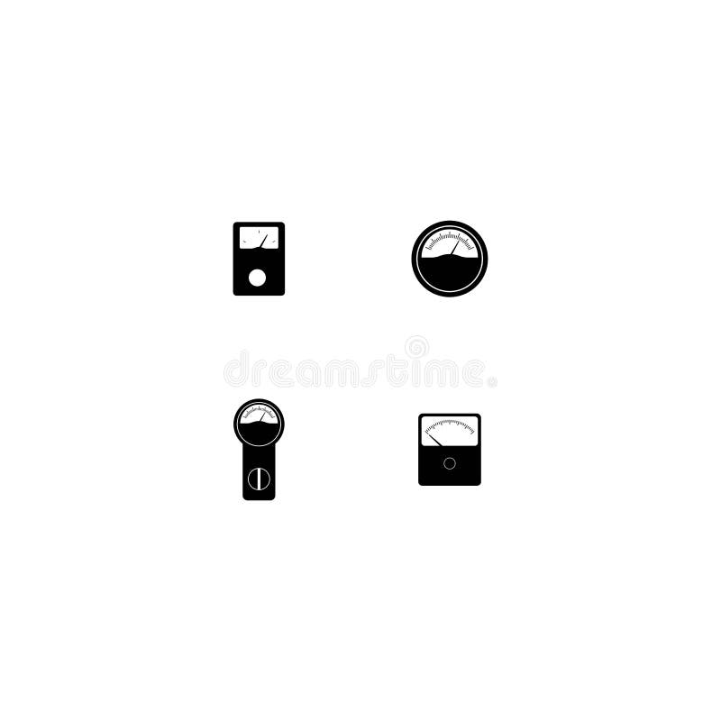 Electrical Measuring Instrument Logo Stock Vector - Illustration of ...