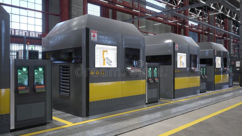 Electrical Mechanism Equipment Used for Automatization Processes, 3D ...