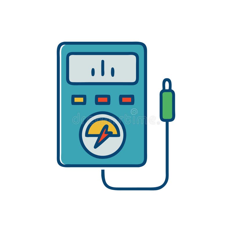 Electrical Meter Icon for Voltage Stock Vector - Illustration of ...