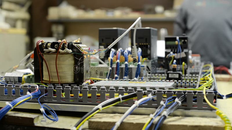 Electrical Modules, Switches, Relays and Cables are Mounted on the ...