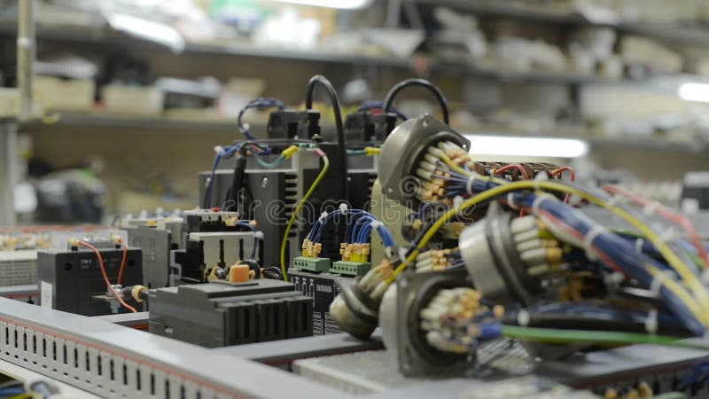 Electrical Modules, Switches, Relays and Cables are Mounted on the ...